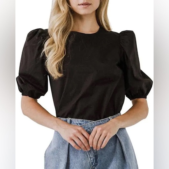 English Factory | Tops | English Factory Puff Sleeve Blouse S2765 ...
